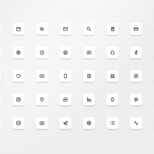 Ios 15 App Icons 75 Minimalist Light Theme Icons - Etsy