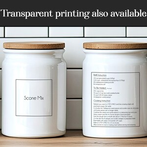 Printable Scone Mix Labels Recipe & Refill, 2-in-1 Pantry Stickers SVG ...