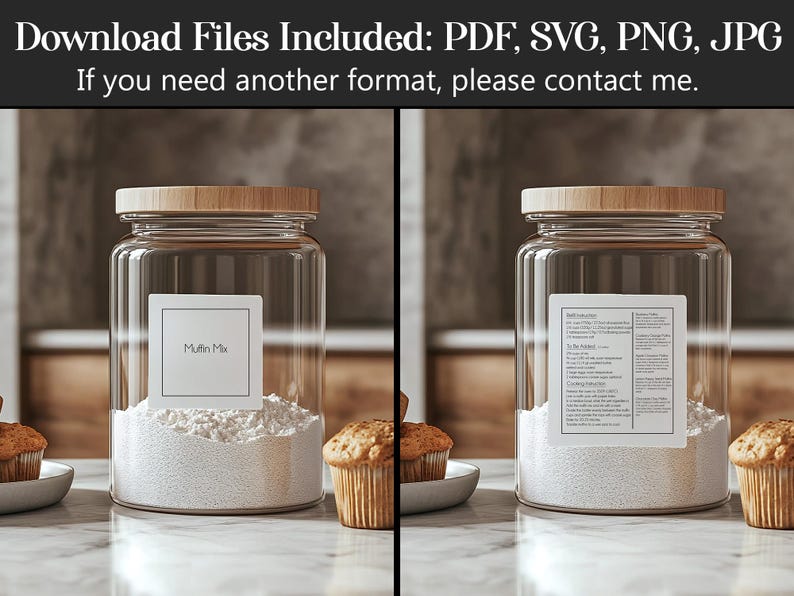 PRINTABLE Complete Bundle 10 Pantry Mix Label Sets (+ 1 Free) Pdf/svg ...