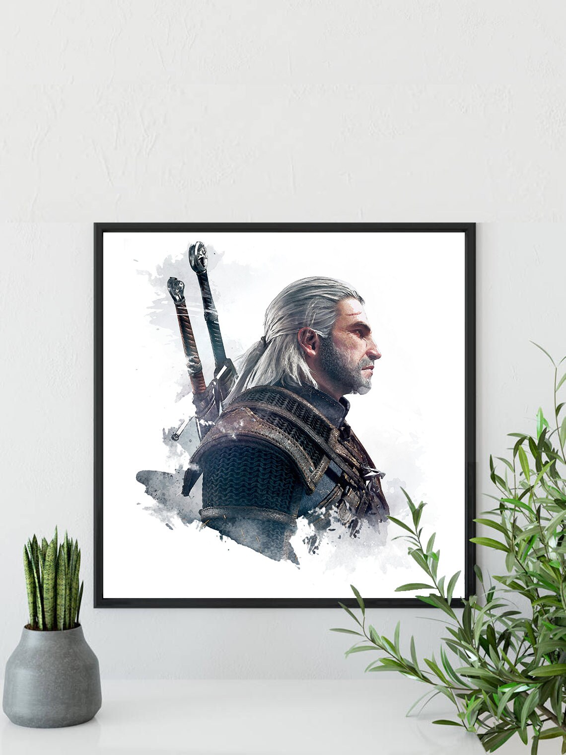 The Witcher 3 Poster Geralt of Rivia 1:1 ratio original | Etsy