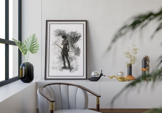 Tomb Raider Printable Poster Lara Croft Wall Art Gaming - Etsy