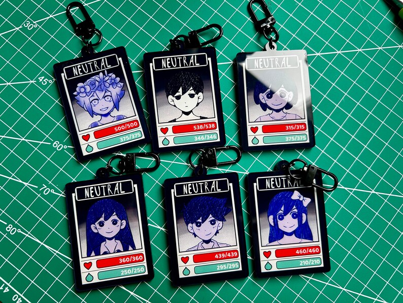 Omori Battle Hud Keychain - Etsy