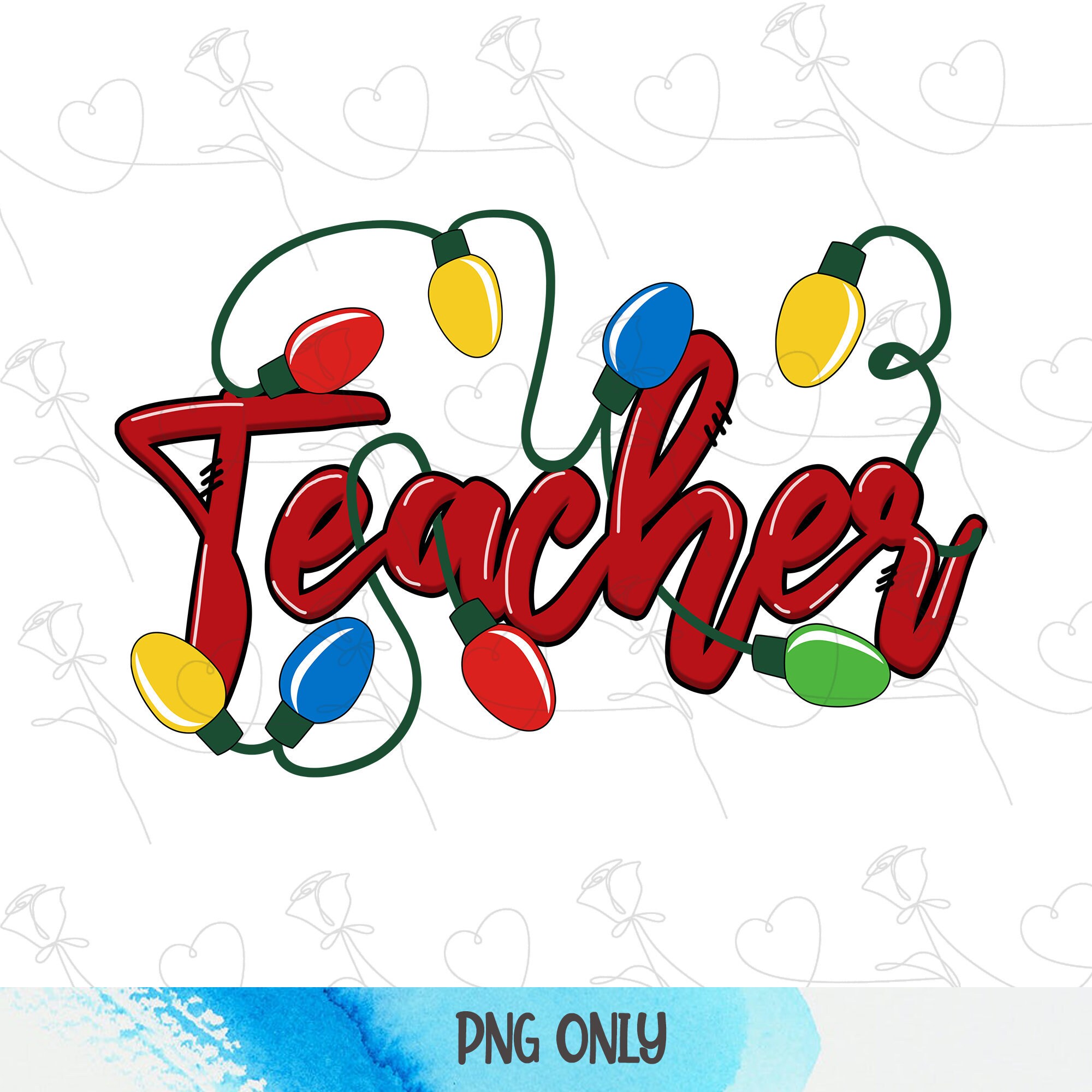 Teacher png Christmas png Teacher Christmas png Christmas | Etsy