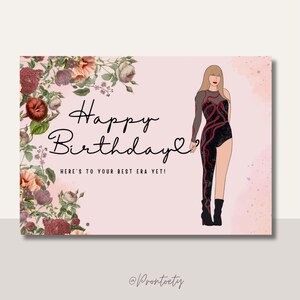 Taylor Swift Birthday Card, Eras Tour: Reputation - Etsy