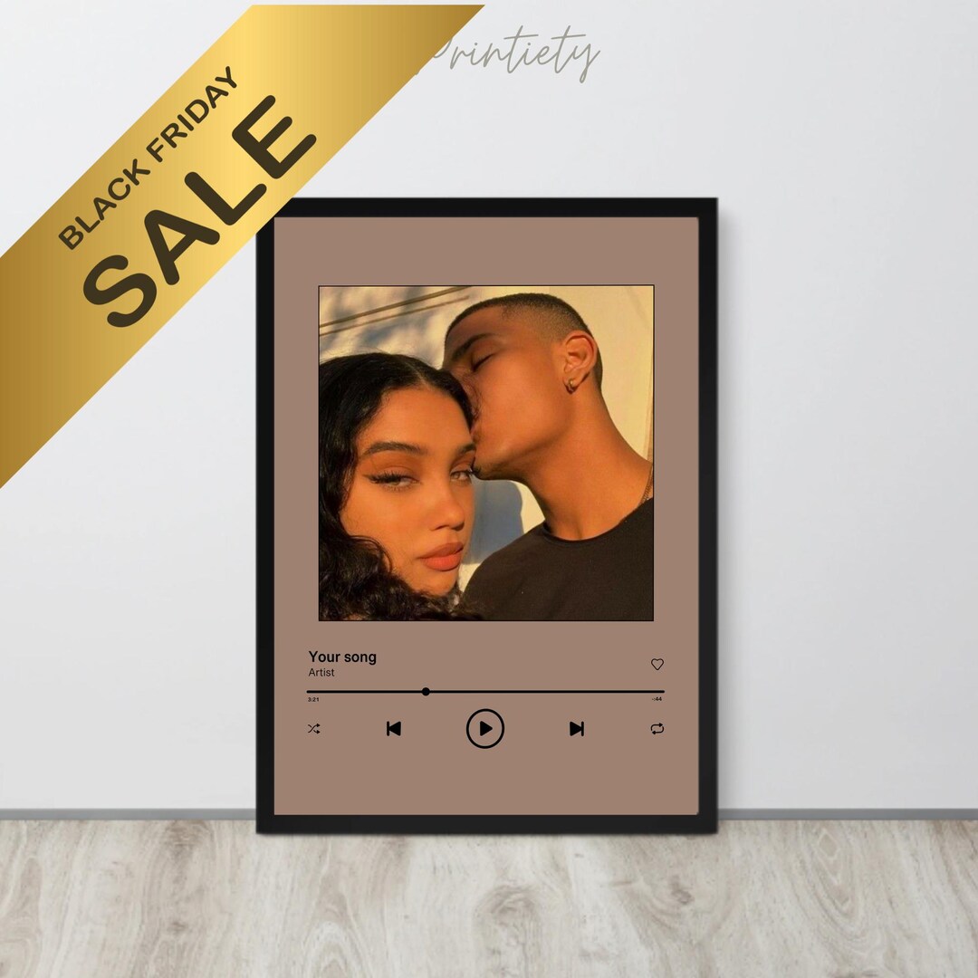 Custom Spotify Print Your Photo, Your Song ONLY DIGITAL PRODUCT - Etsy