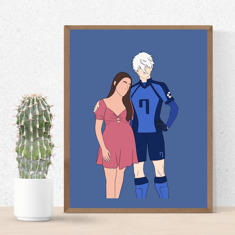 Blue LOCK || Custom Portrait With Your Fav ANIME Character, Custom ...