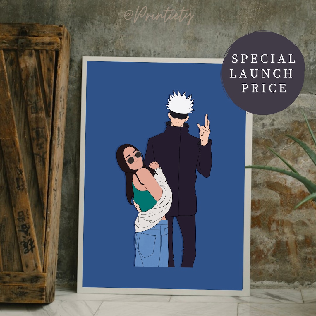 JJK || Custom Portrait With Your Fav ANIME Character, Custom Faceless ...