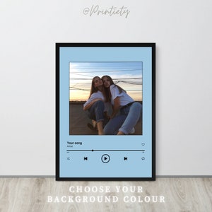 Custom Spotify Print | Your Photo, Your Song | ONLY DIGITAL PRODUCT - Etsy