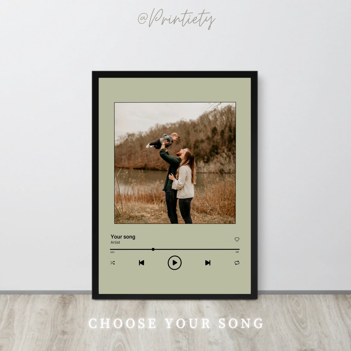 Custom Spotify Print | Your Photo, Your Song | ONLY DIGITAL PRODUCT - Etsy