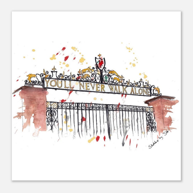 Shankly Gate Watercolor Art Print - Etsy