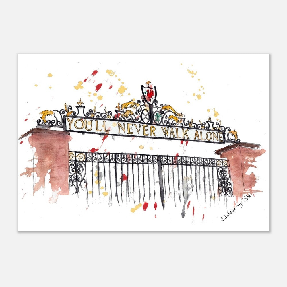 Shankly Gate Watercolor Art Print - Etsy
