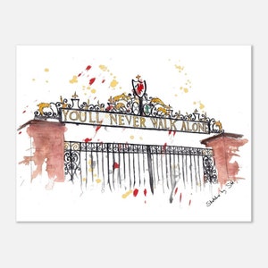 Shankly Gate Watercolor Art Print - Etsy