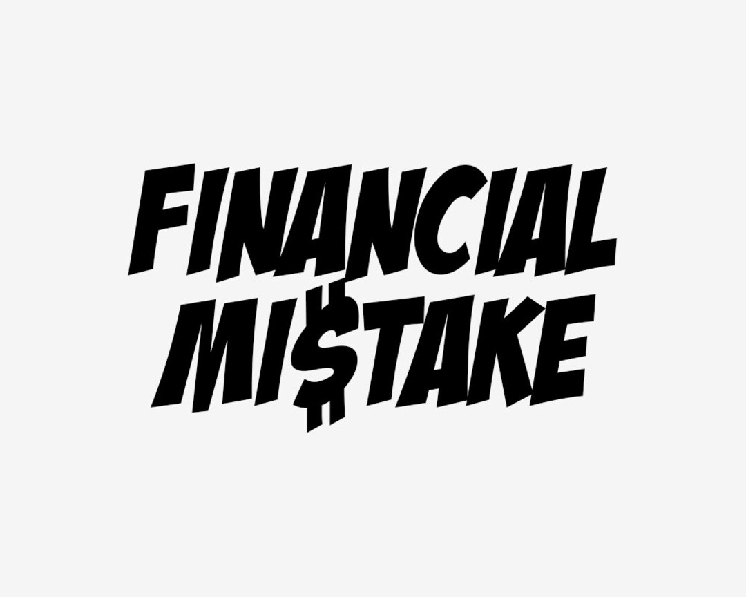 Financial Mistake Vinyl Decal - Etsy