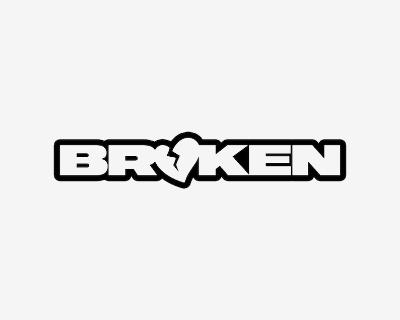 Broken JDM Vinyl Decal - Etsy