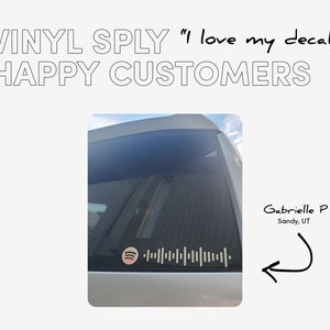Custom Spotify Code Vinyl Decal - Etsy