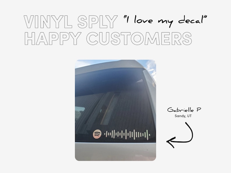 Custom Spotify Code Vinyl Decal - Etsy