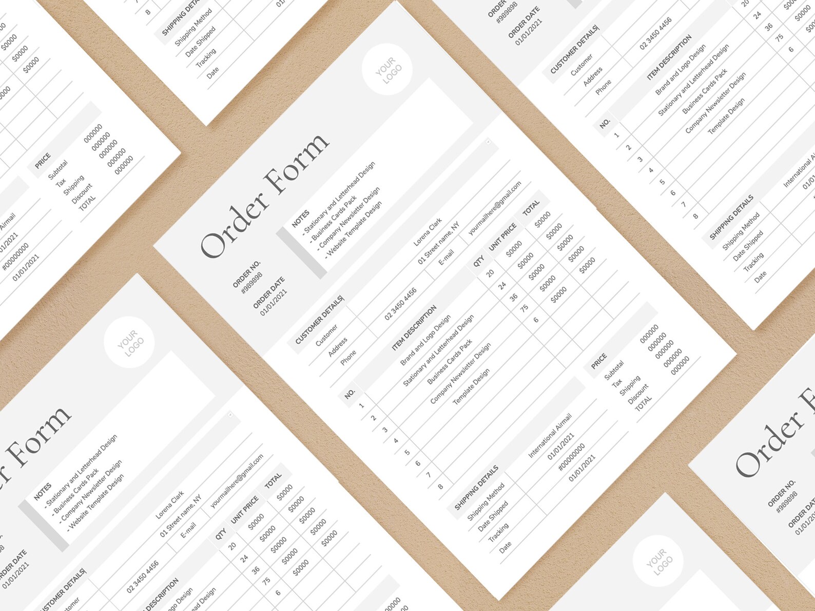 Custom Order Form Template Editable Order Form Printable - Etsy