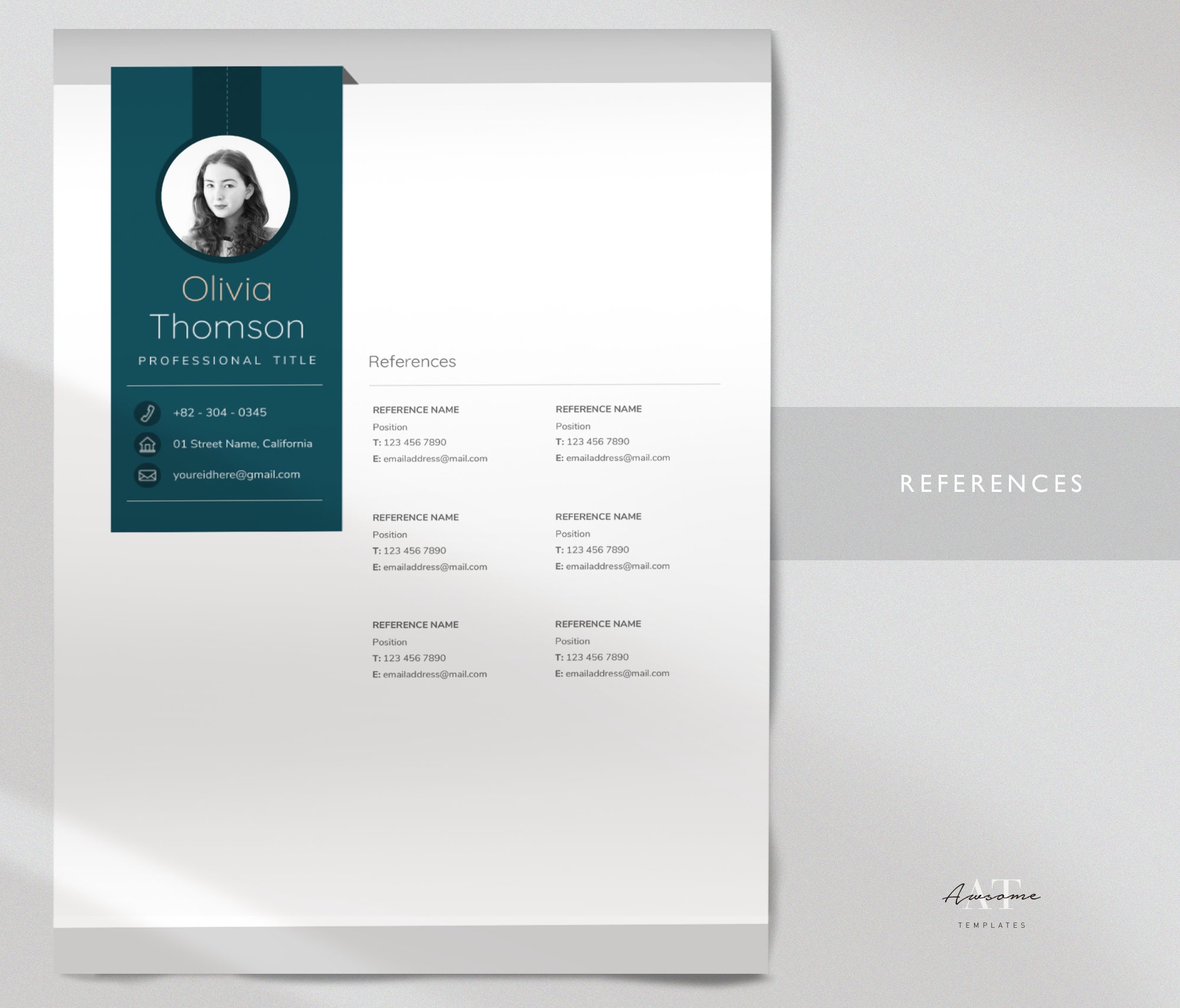 Resume Template Google Docs Resume CV Template Google Docs - Etsy
