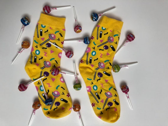 Lollipop Sock Funny Food Socks - Etsy UK