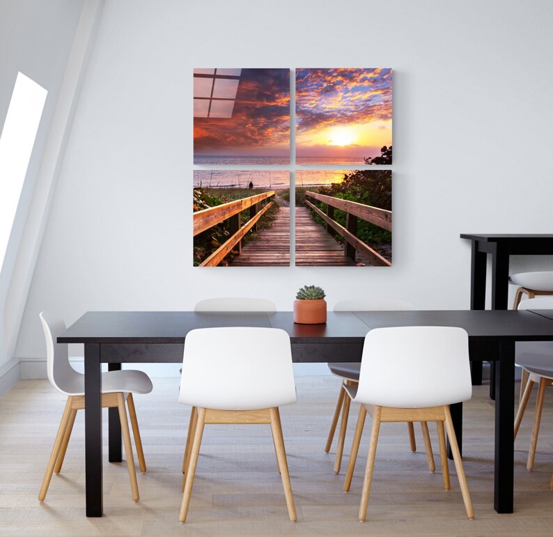 Skyline Quadro Glass Wall Art Home Decoration Office - Etsy