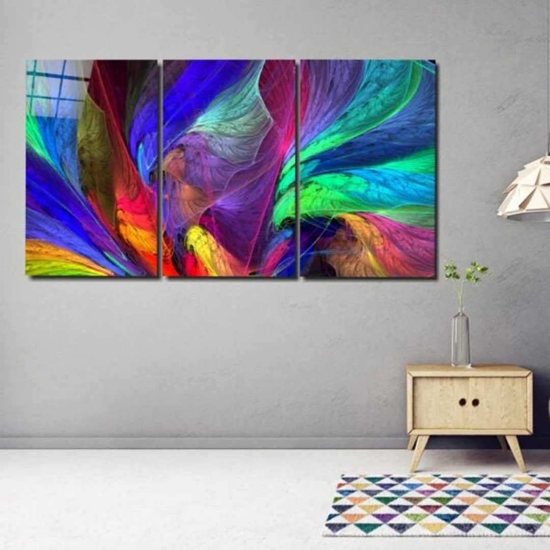 Colorized Glass Printing Wall Art Home Decor House Warming Gift ...
