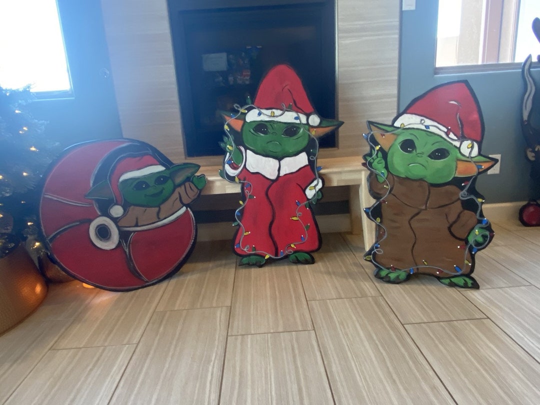 Baby Yoda Inspired Yard Art Single Piece Display - Etsy