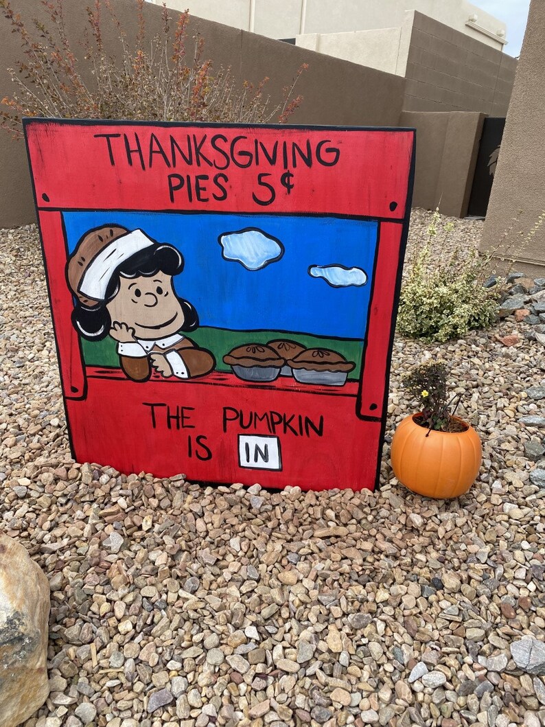 Peanuts Fan Art Thanksgiving Yard Display - Etsy