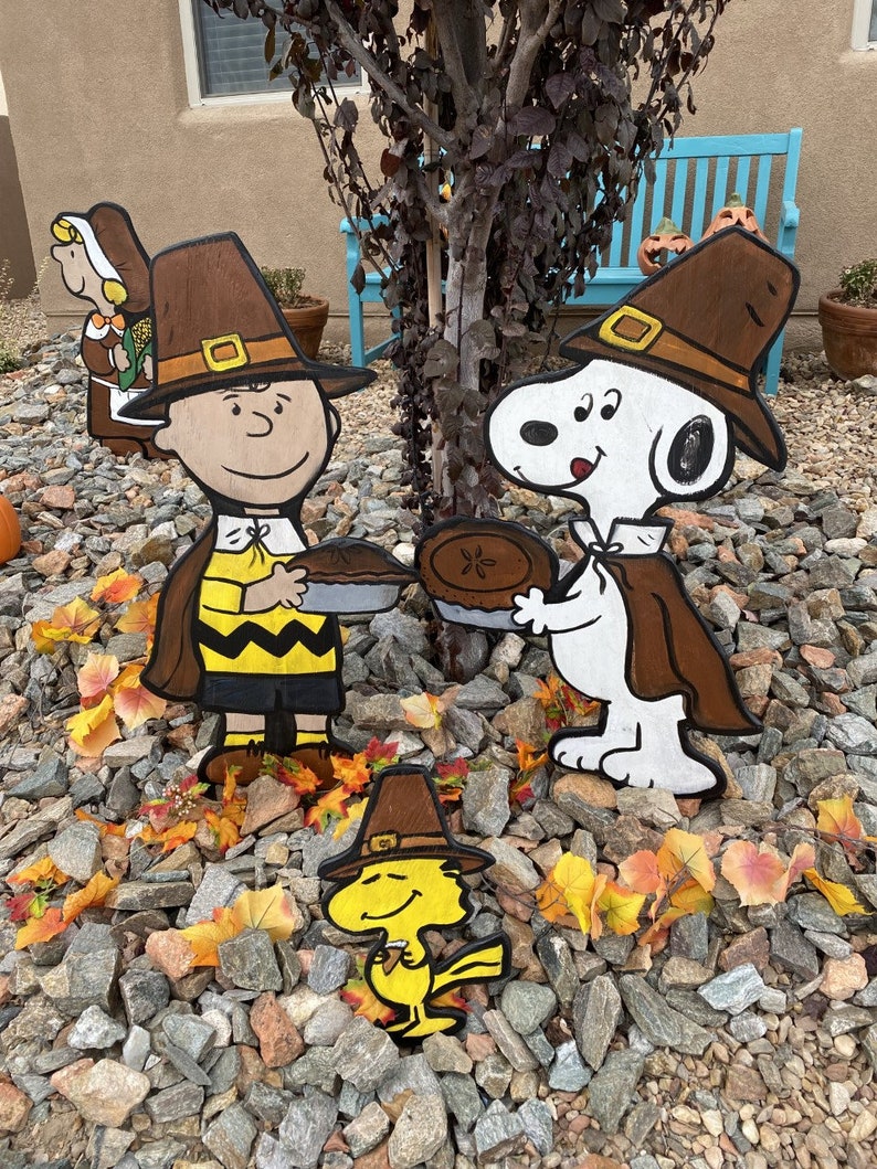 Peanuts Fan Art Thanksgiving Yard Display - Etsy