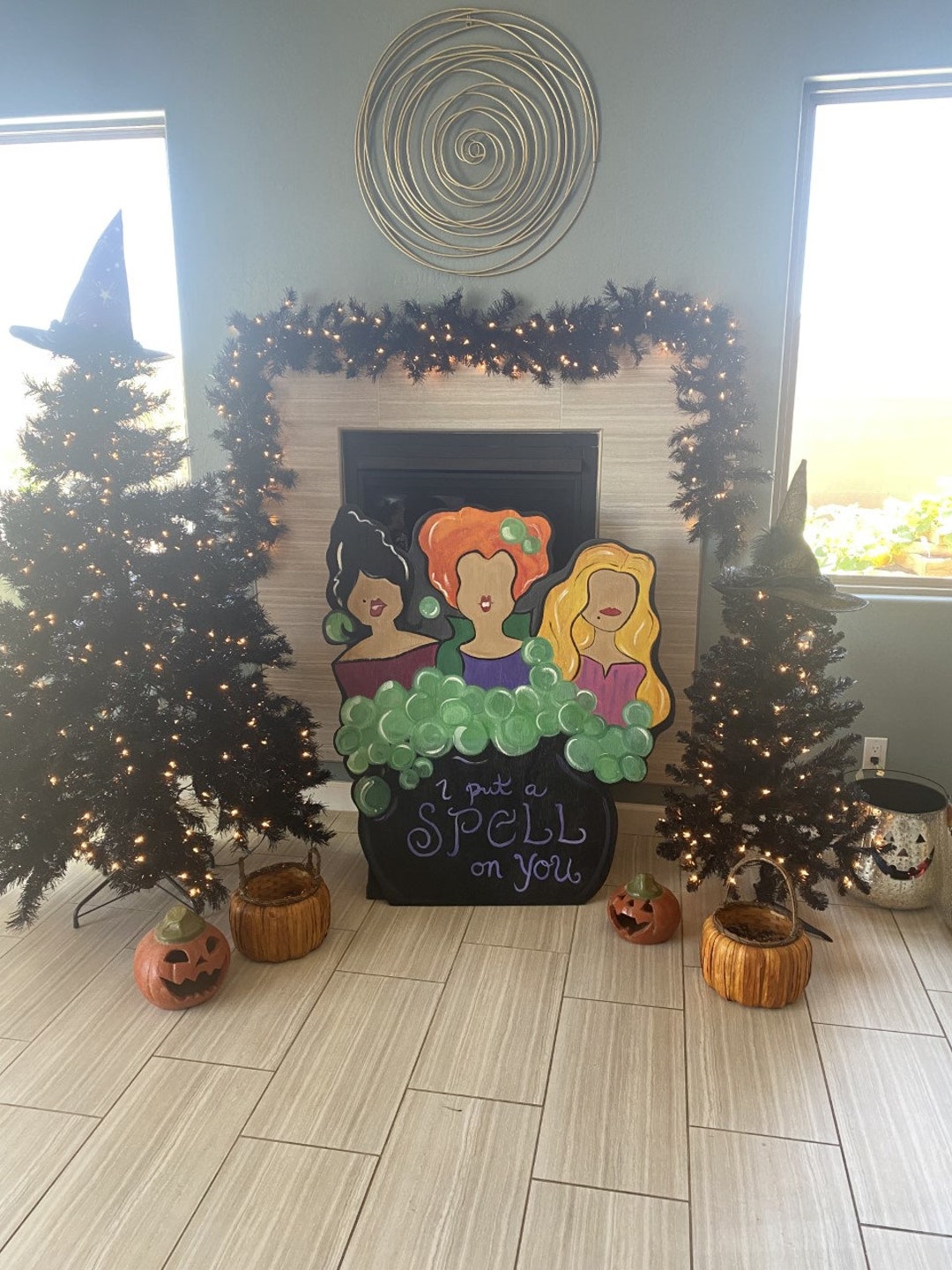Hocus Pocus Inspired Fan Art Yard Art Set - Etsy