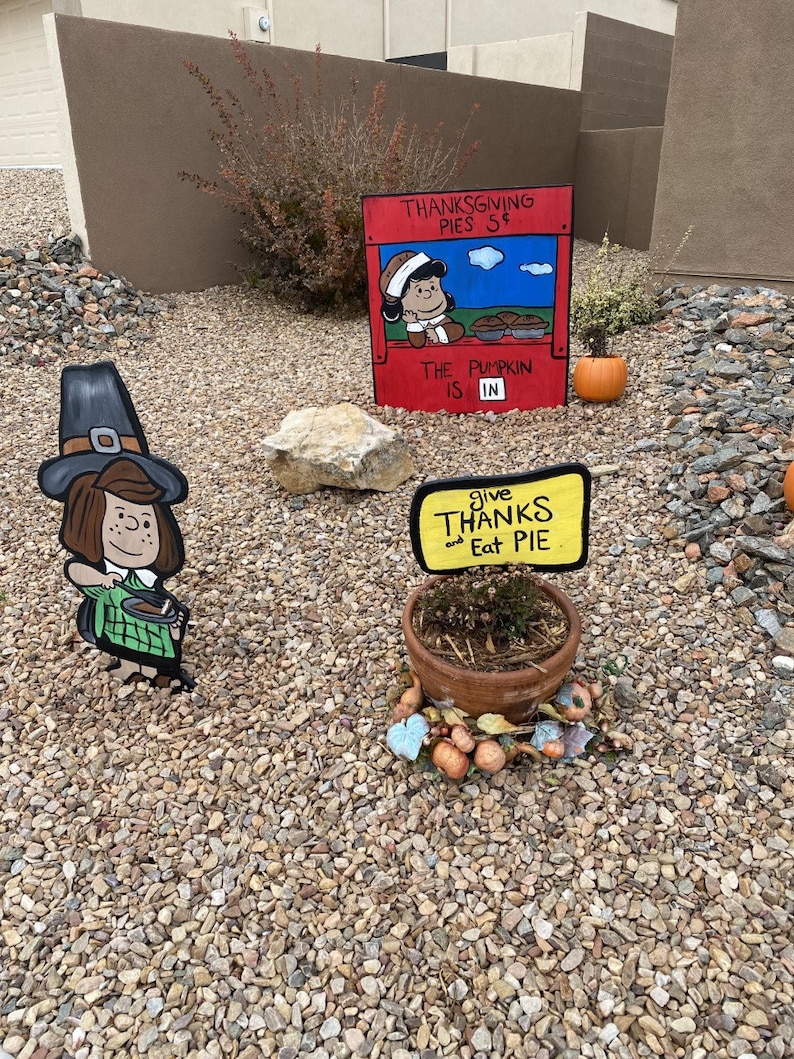 Peanuts Fan Art Thanksgiving Yard Display - Etsy