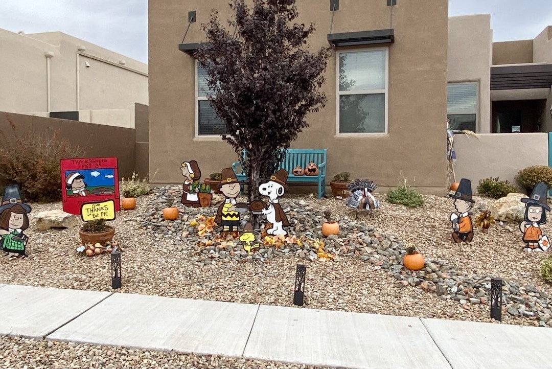 Peanuts Fan Art Thanksgiving Yard Display - Etsy