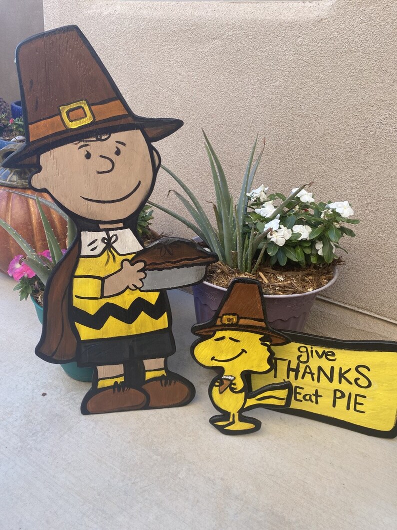 Peanuts Fan Art Thanksgiving Yard Display - Etsy