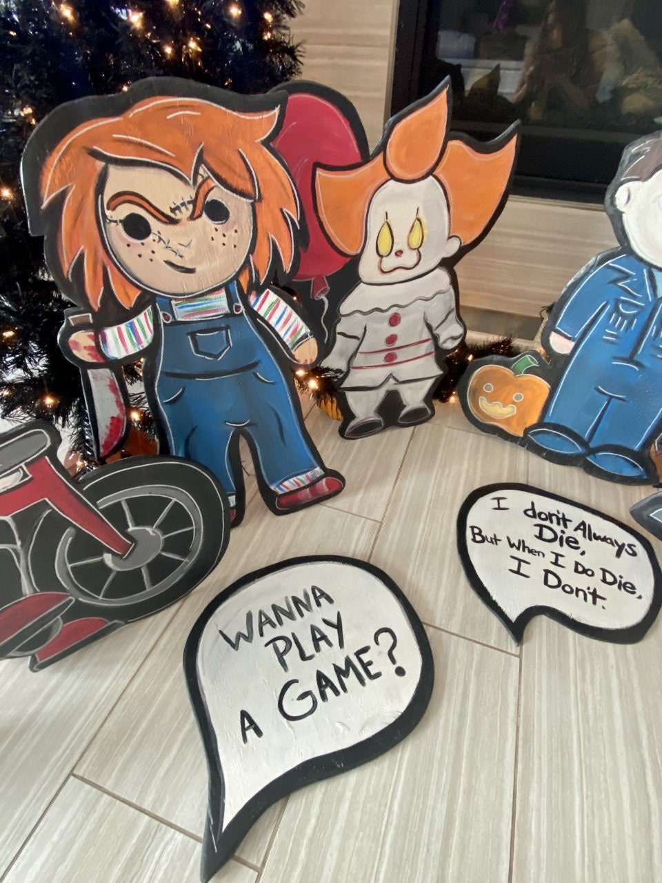 Cute Bad Guys Halloween Yard Display - Etsy