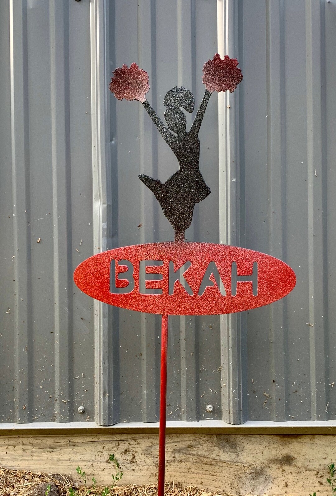 Personalized Cheerleader Metal Sign - Can Be Displayed Indoors or ...