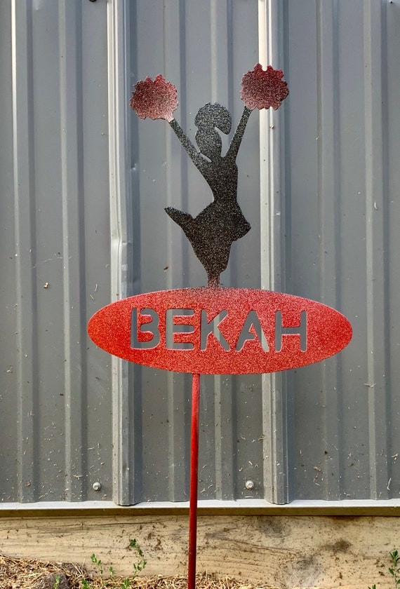 Personalized Cheerleader Metal Sign Can Be Displayed Indoors | Etsy