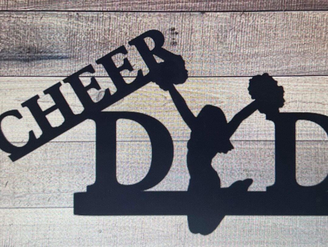 Cheer Dad Metal Hanging Sign OR Yard Stake Sign - Can Be Weatherproof ...