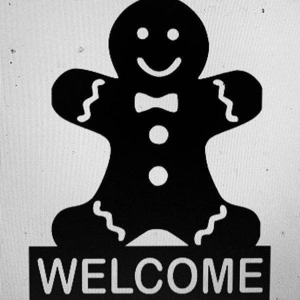 Metal Gingerbread Man Sign - Etsy