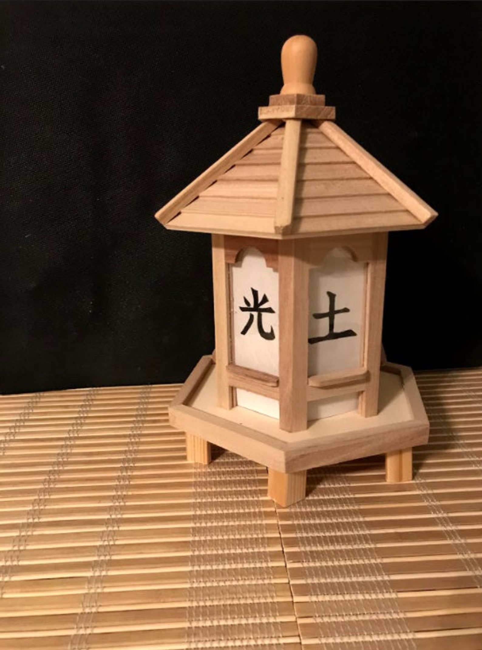 Shoji Lamp Japanese Lantern Lamp. Mini Gazebo - Etsy