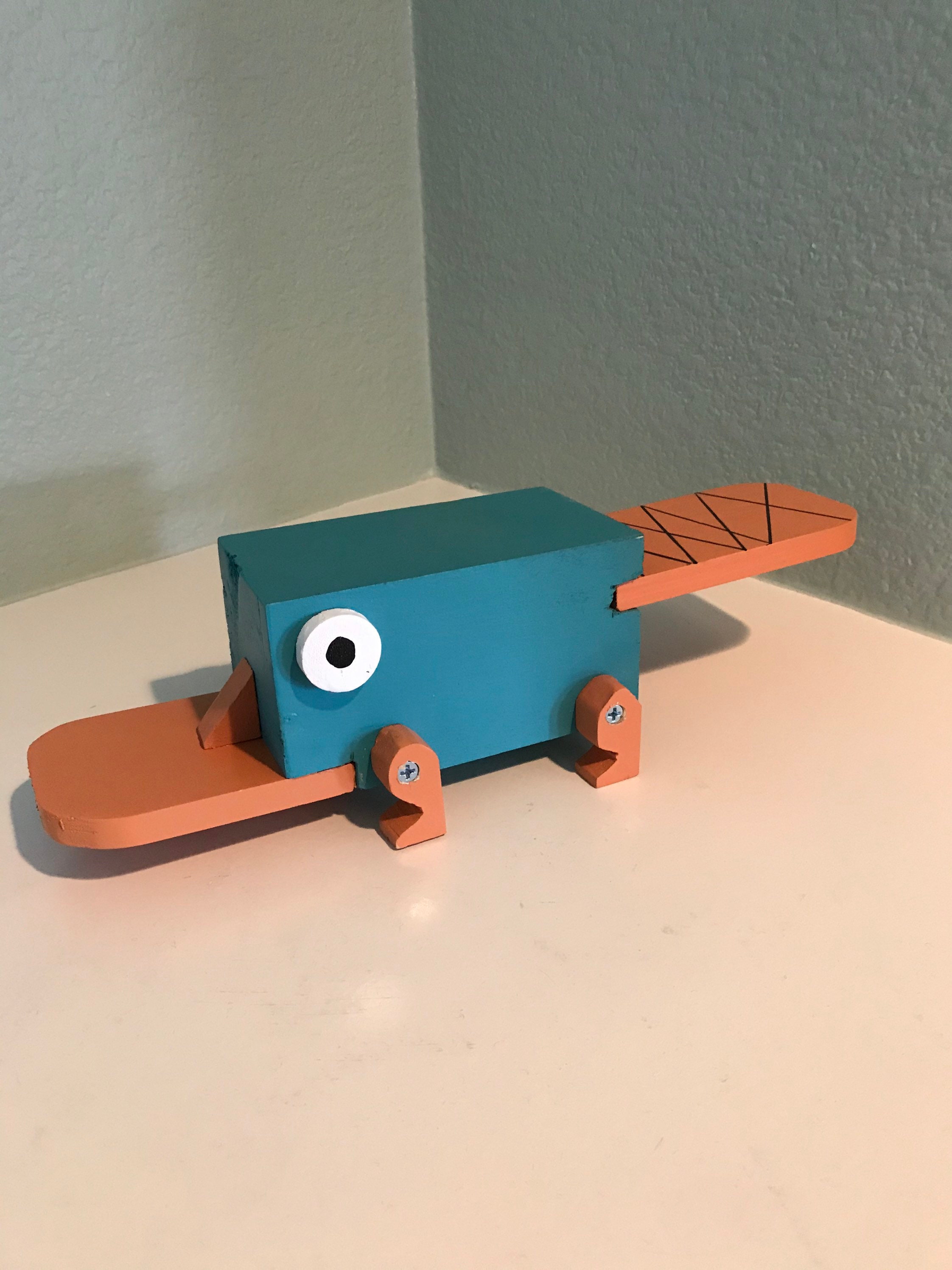 Perry the Platypus Perry the Inaction Figure - Etsy