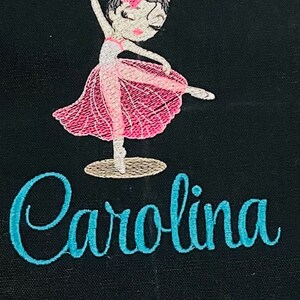Personalized Ballerina Tote Bag /ballet Dance Bag/ Birthday Gift Bag ...
