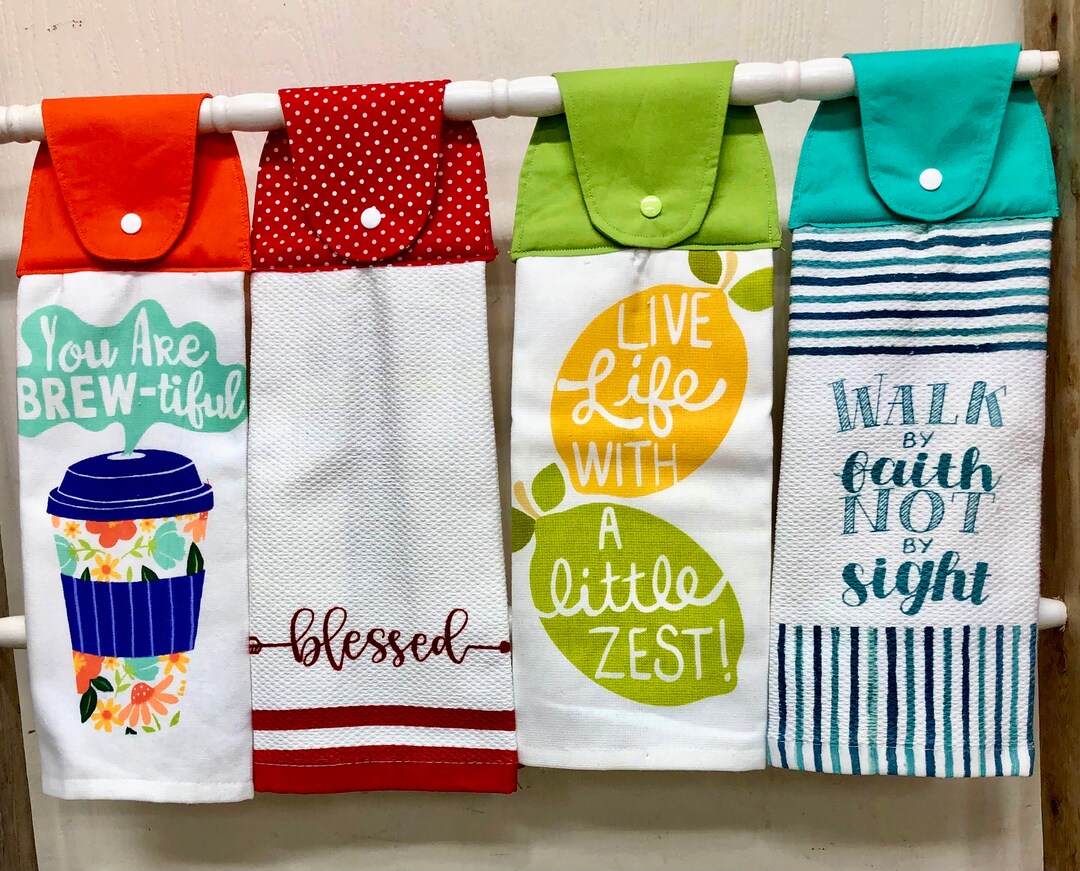 Hanging Kitchen Towel, Kitchen Towels,spring Kitchen Decor' Handmade ...