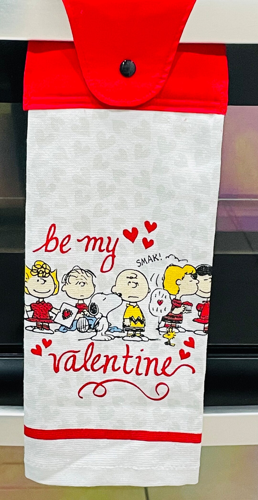 Charlie Brown Valentine's Day Kitchen Hanging Towel/ Gift/valentine's ...
