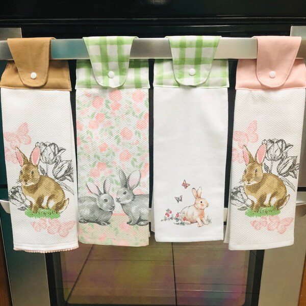 Bunny Kitchen Towel - Etsy