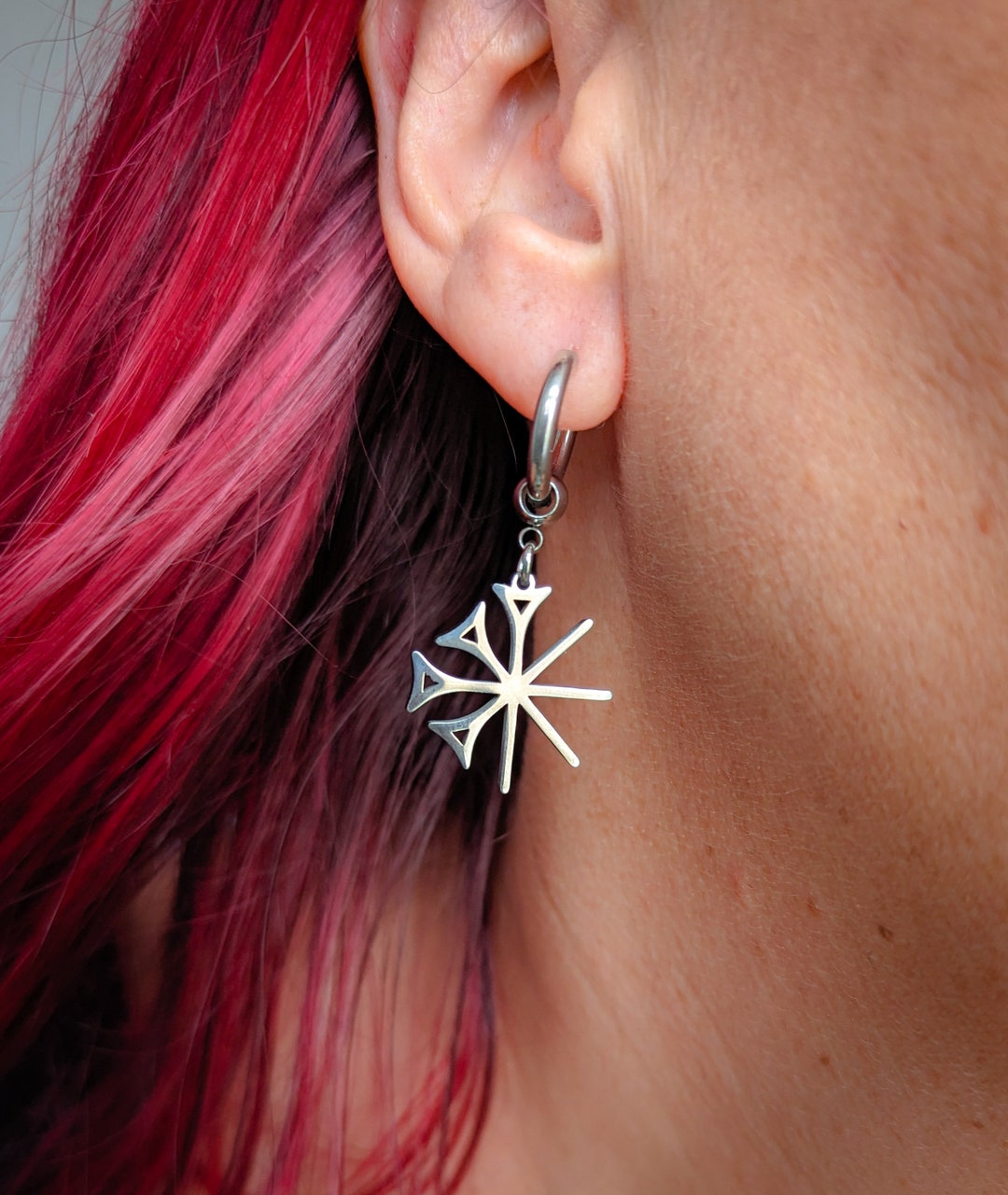 Sumerian Cuneiform Anu / Anunnaki Symbol Earrings - Etsy UK