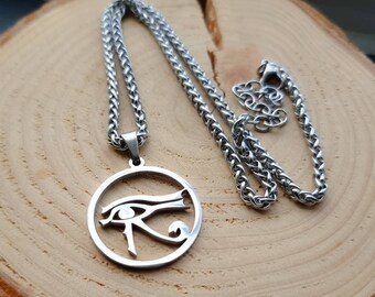 Siberian Gold Quartz Infinite Eye of Horus Stargate Necklace & Ancient ...