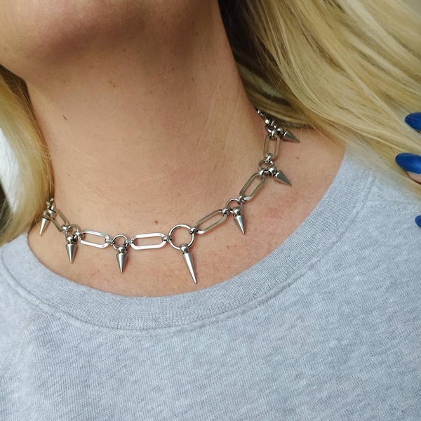 Spiked Collar - Etsy UK