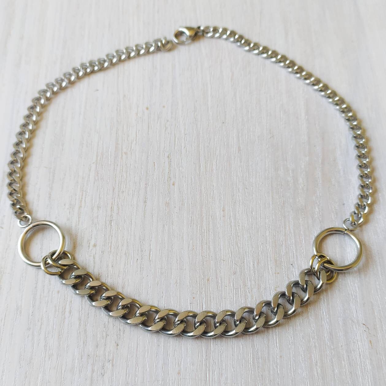 Chunky Chain Choker Necklace Women's Choker Curb Chain - Etsy