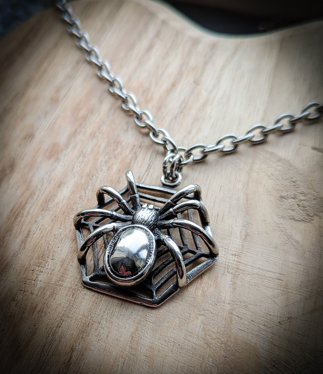 Spider Necklace - Etsy