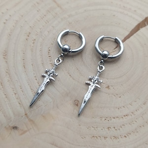 Dagger Earrings, Sword Earrings, Punk Earrings, Goth Earrings, Mens ...