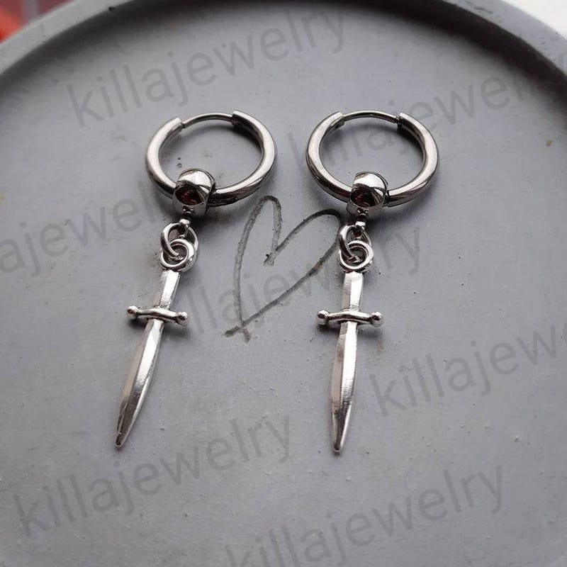 Sword Earrings - Etsy